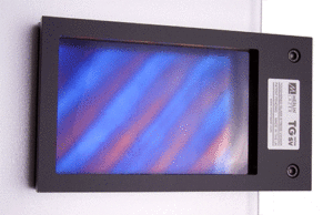 מכשיר המציג דפוסי לחץ ומתח בזכוכית משוריינת Toughened Glass Stress ...