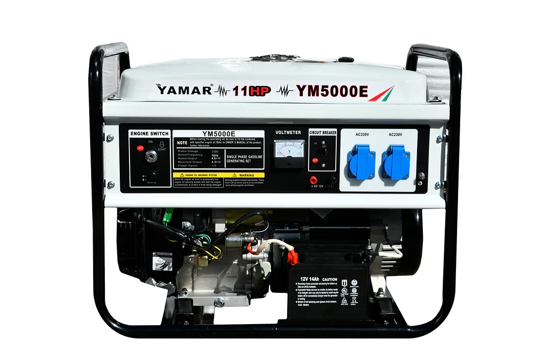 גנרטור בנזין חד פאזי 4500w מיוצב AVR כולל סטרטר ומצבר - פולק כלי עבודה