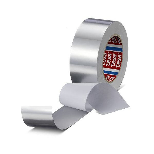 סרט אלומיניום טסה "2 לתעלות מיזוג אוויר תוצרת גרמניה רוחב 50 מ״מ אורך 25 מטר - פולק כלי עבודה