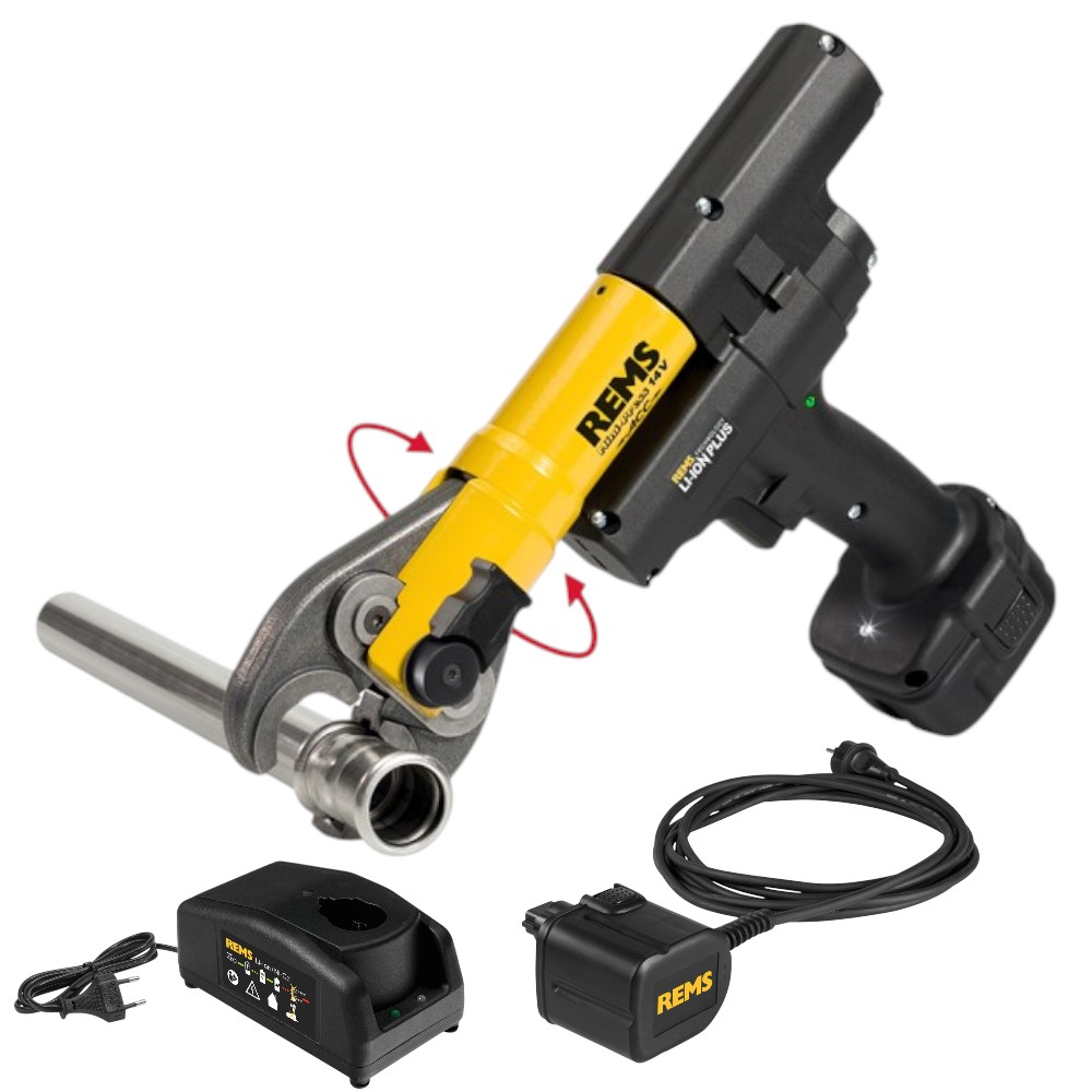 מכשיר לחיצה נטען 14.4v וחשמלי REMS - לצנרת מולטיגול מקורי שער הגולן ...